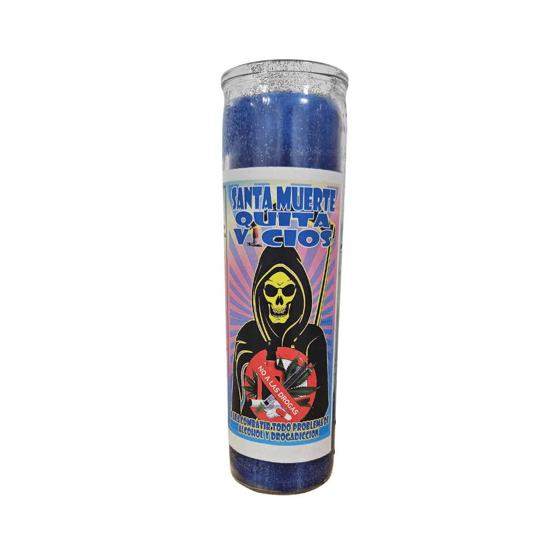 Santa Muerte Quita Vicios Veladora Preparada / Holy Death Quit Vices ...