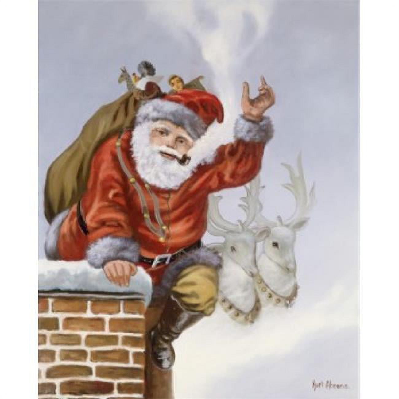 Santa Nostalgia Cards Poster Print - 18 x 24 in. - Walmart.com