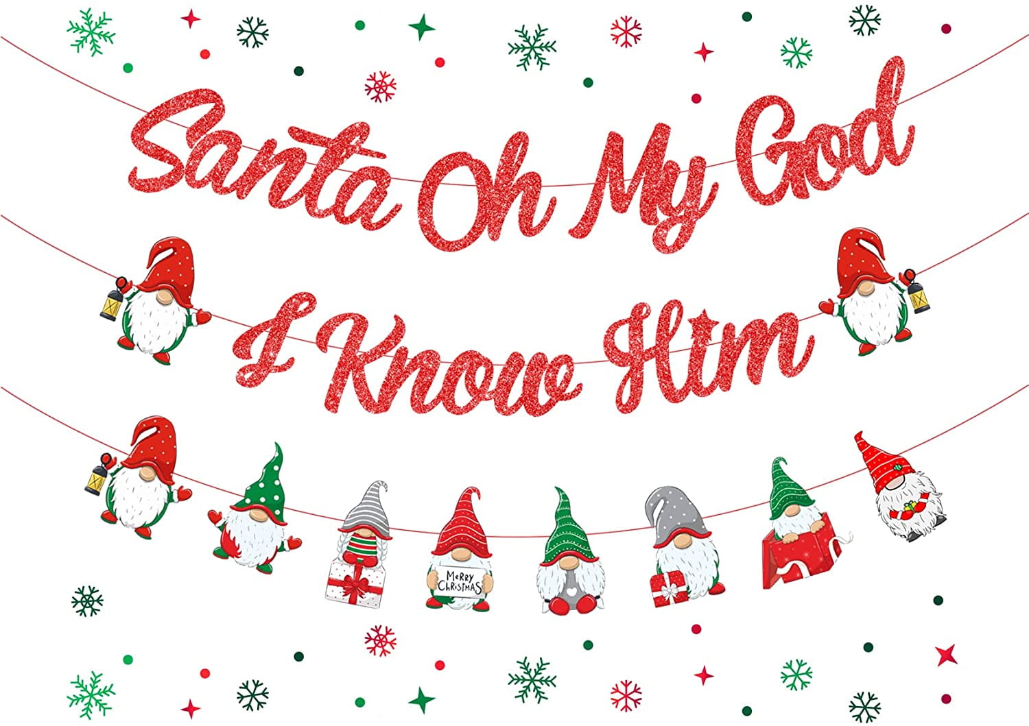 Santa Oh My God I Know Him Banner for Christmas Buddy the Elf ...