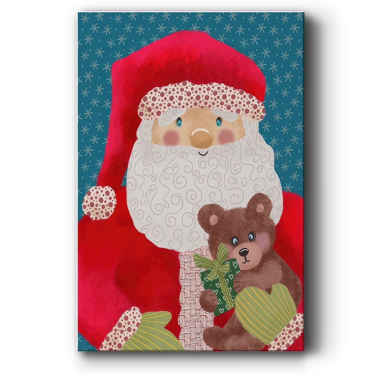 Santa Pack II- Gallery Wrapped Canvas - Walmart.com