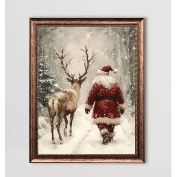 HADOPRINT Chris.Tmas Tree Painting: Festive Celebrations Art Print ...