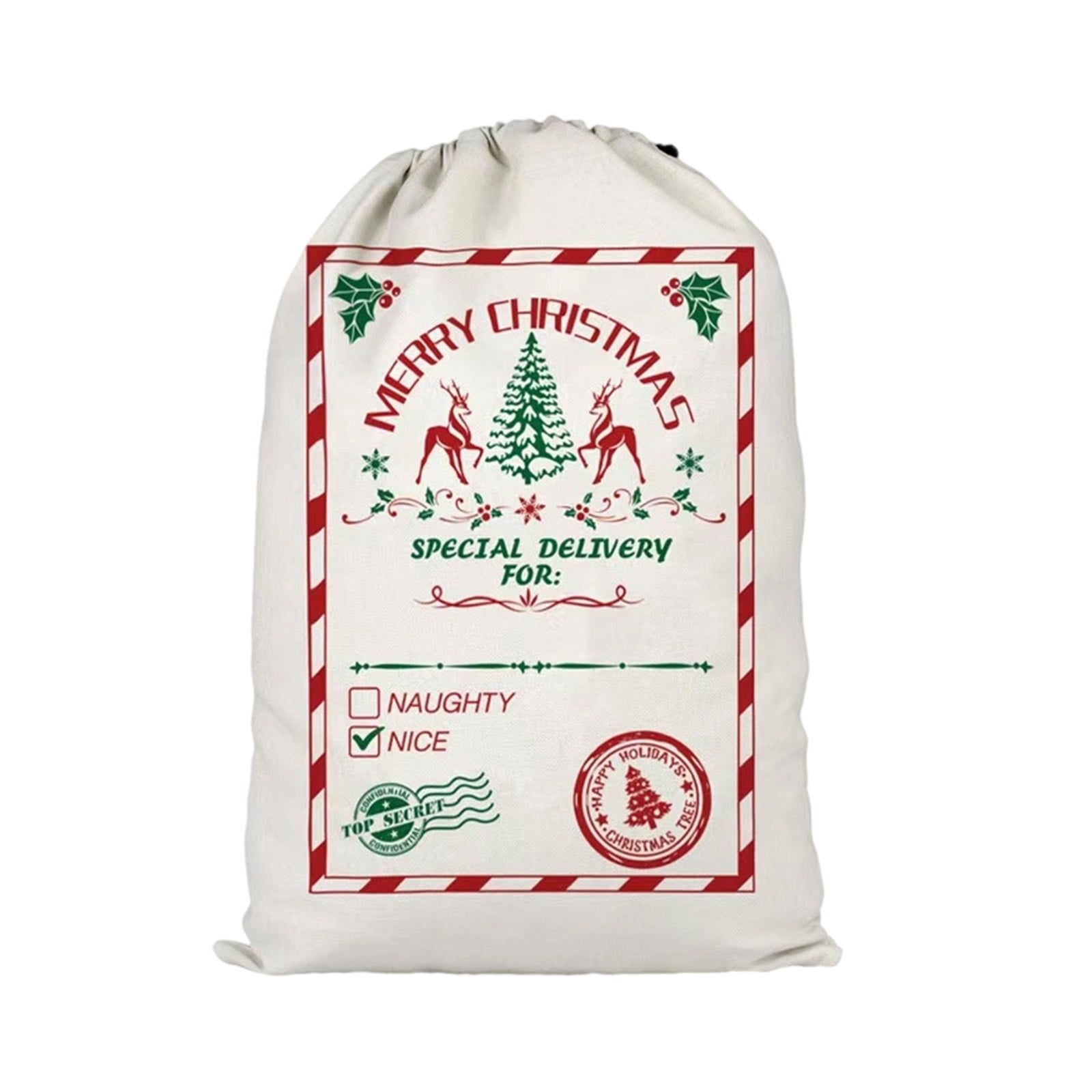 Santa Sack Large Christmas Gift Bags 27.56x19.69'' Holiday Gift Wrap ...