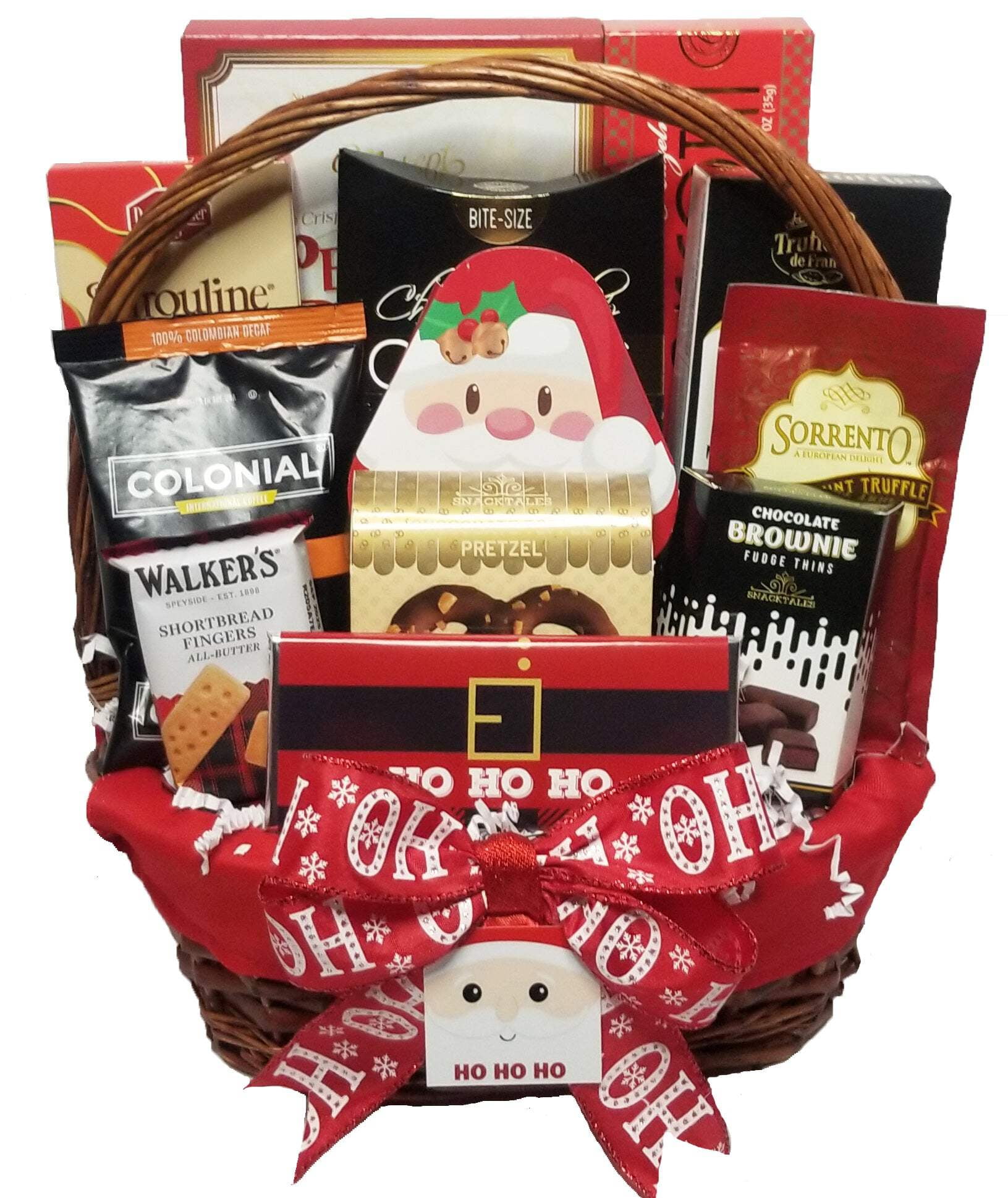 Delight Expressions Santa Says HOHOHO Christmas Food Gift Basket ...