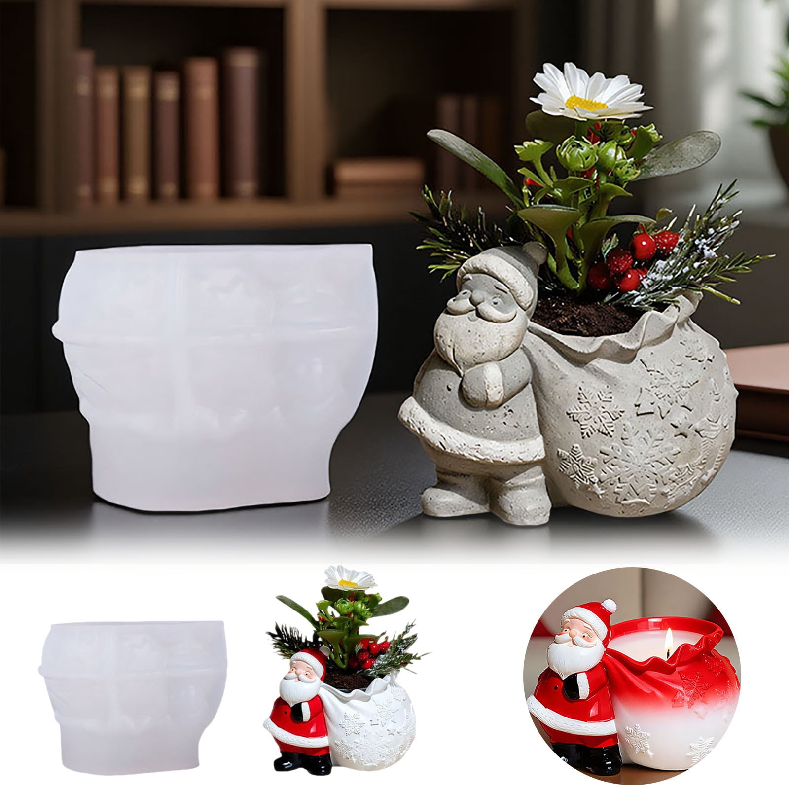 Santa Silicone Reusable Epoxy Resin For DIY Casting With Resin Plaster ...