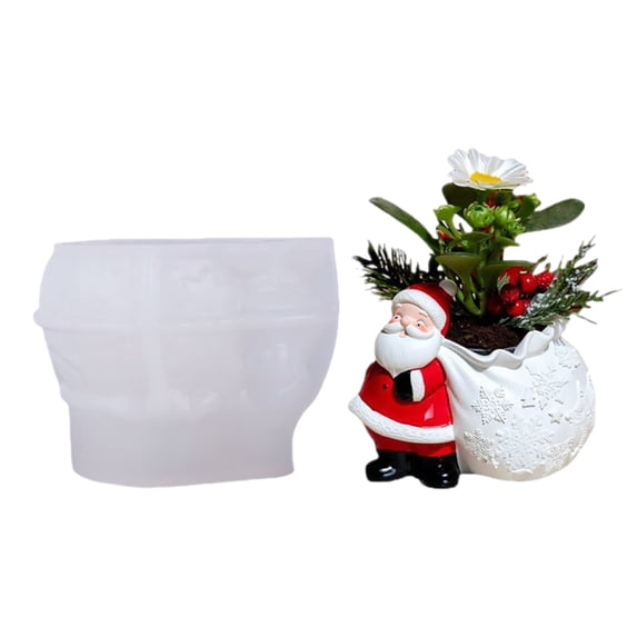 DIY Silicone Mould Santa Silicone Reusable Epoxy Resin for Crafting ...