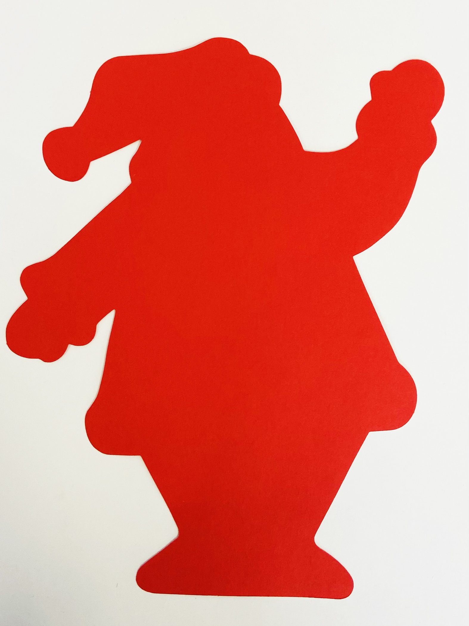 Santa Single Color Super Cut-Outs- 8” x 10” - Walmart.com
