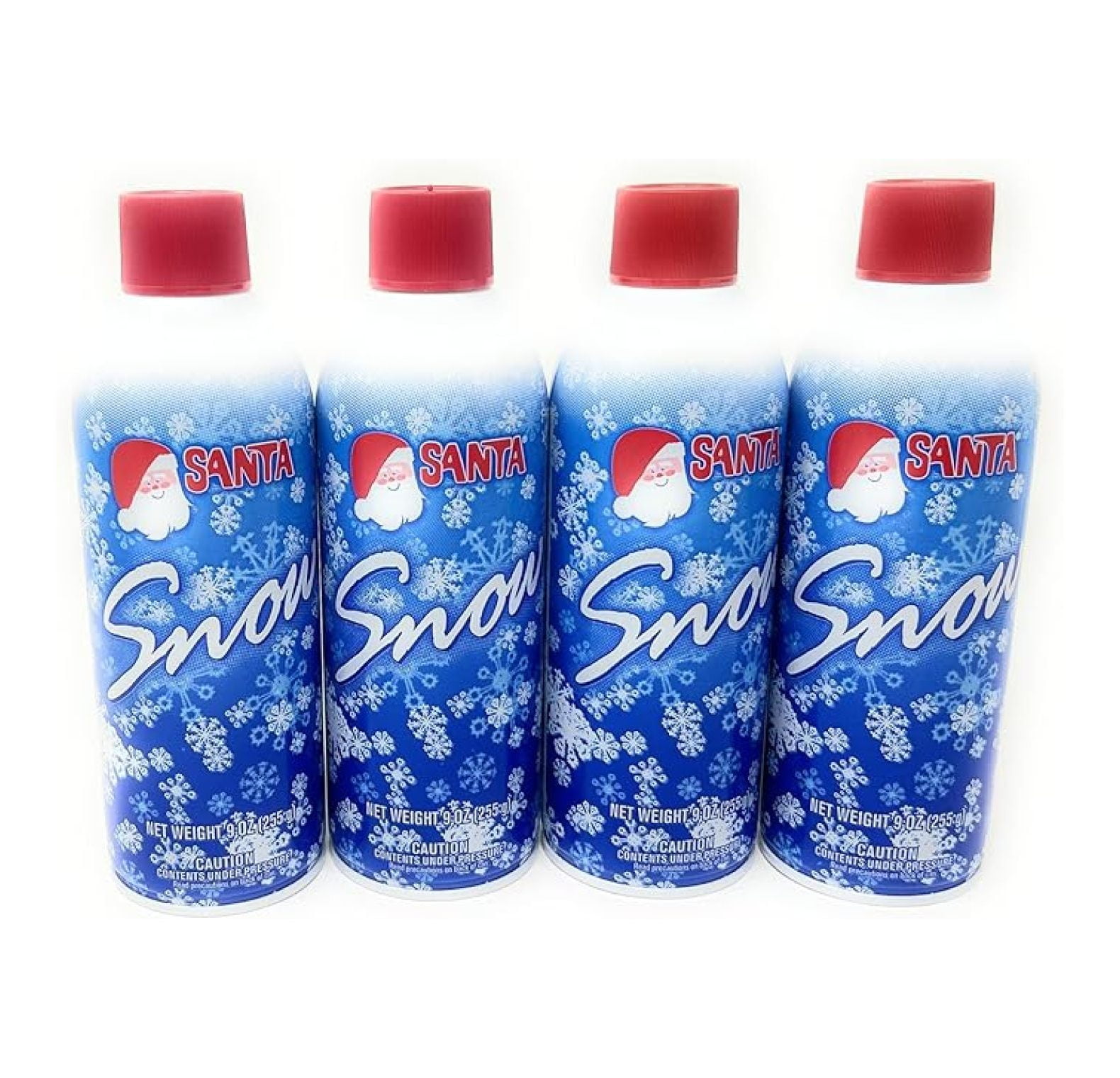 Santa Snow Spray - 4 Cans - 9oz Holiday Window Decoration - Christmas ...