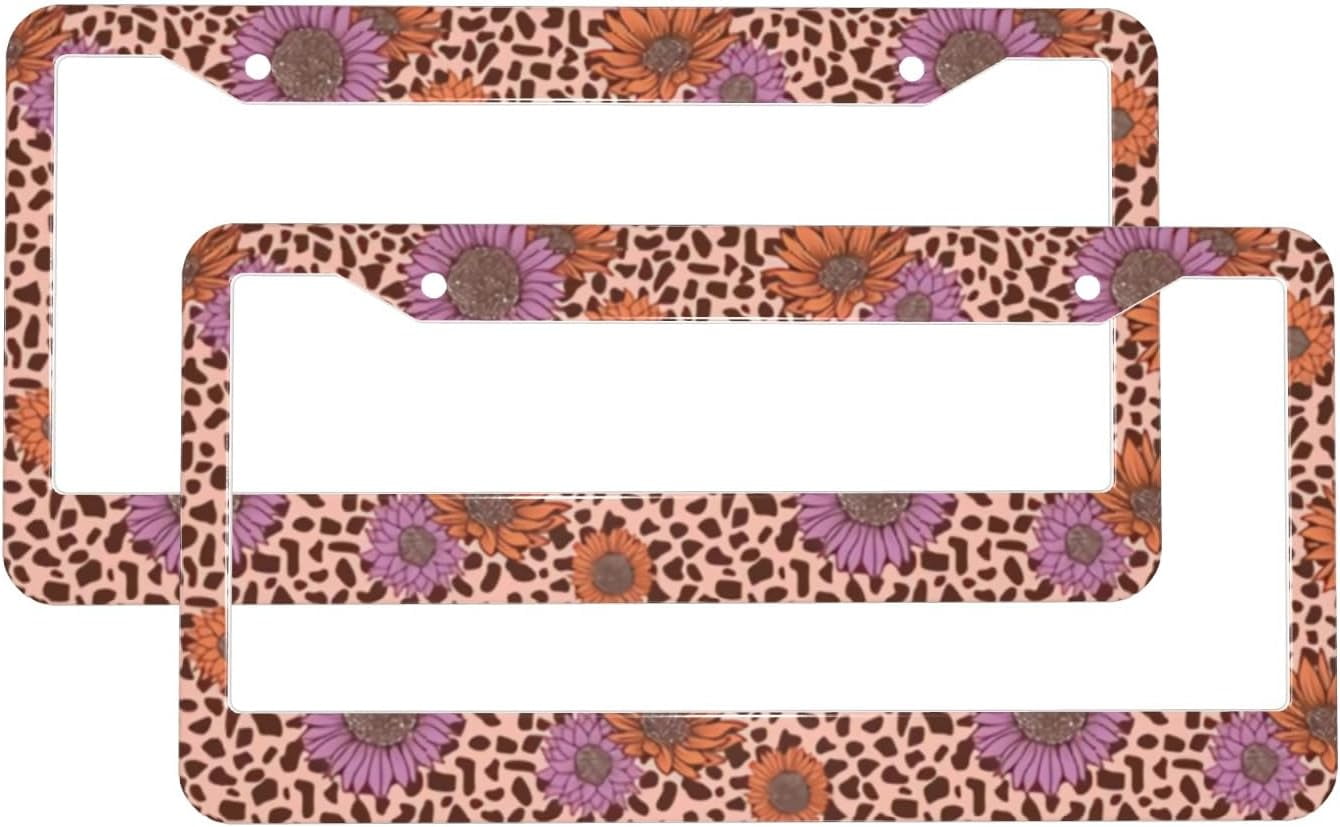 Santa Stockings Snowflake License Plate Frames Merry Christmas License ...