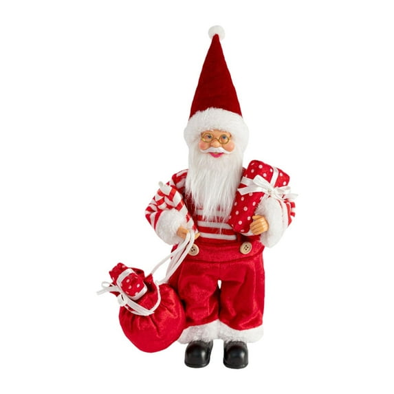 Santa Stuffed Toy Christmas Tabletop Decoration Santa Claus Figurine PP ...