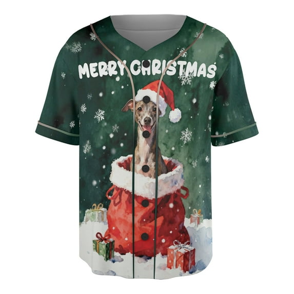Santa Surprise Gift Italian Greyhound Merry Cheerful Christmas All Over ...