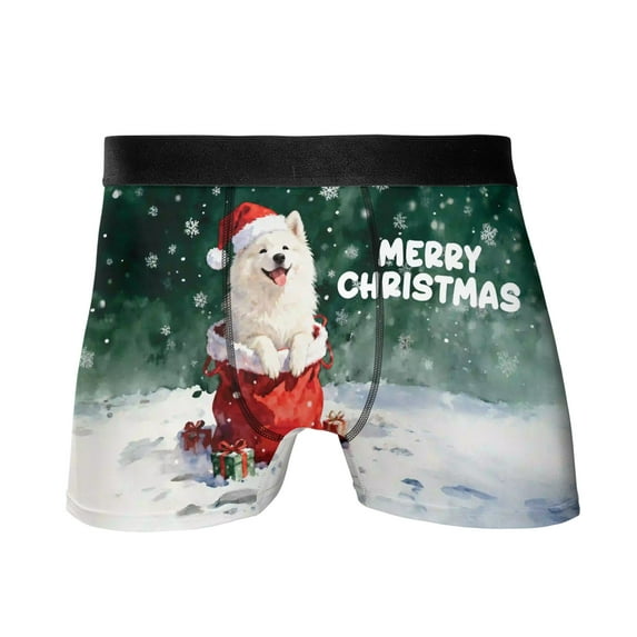 Santa Surprise Gift Samoyed Merry Cheerful Christmas All Over Print ...