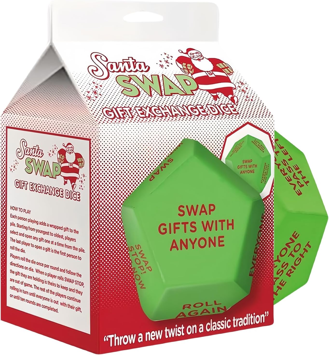 Santa Swap Gift Exchange Dice,3 * 3in Exchange Gifts Dice Family Game ...