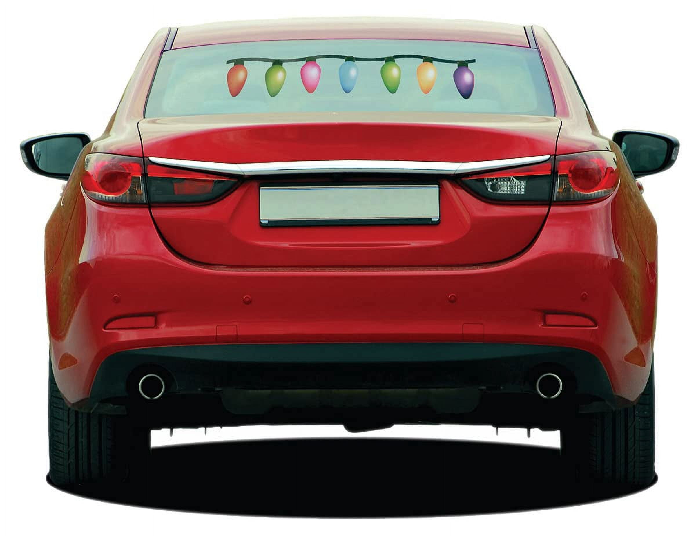 Santa Window Clings Christmas Decorations for Car Exterior Set - Car ...