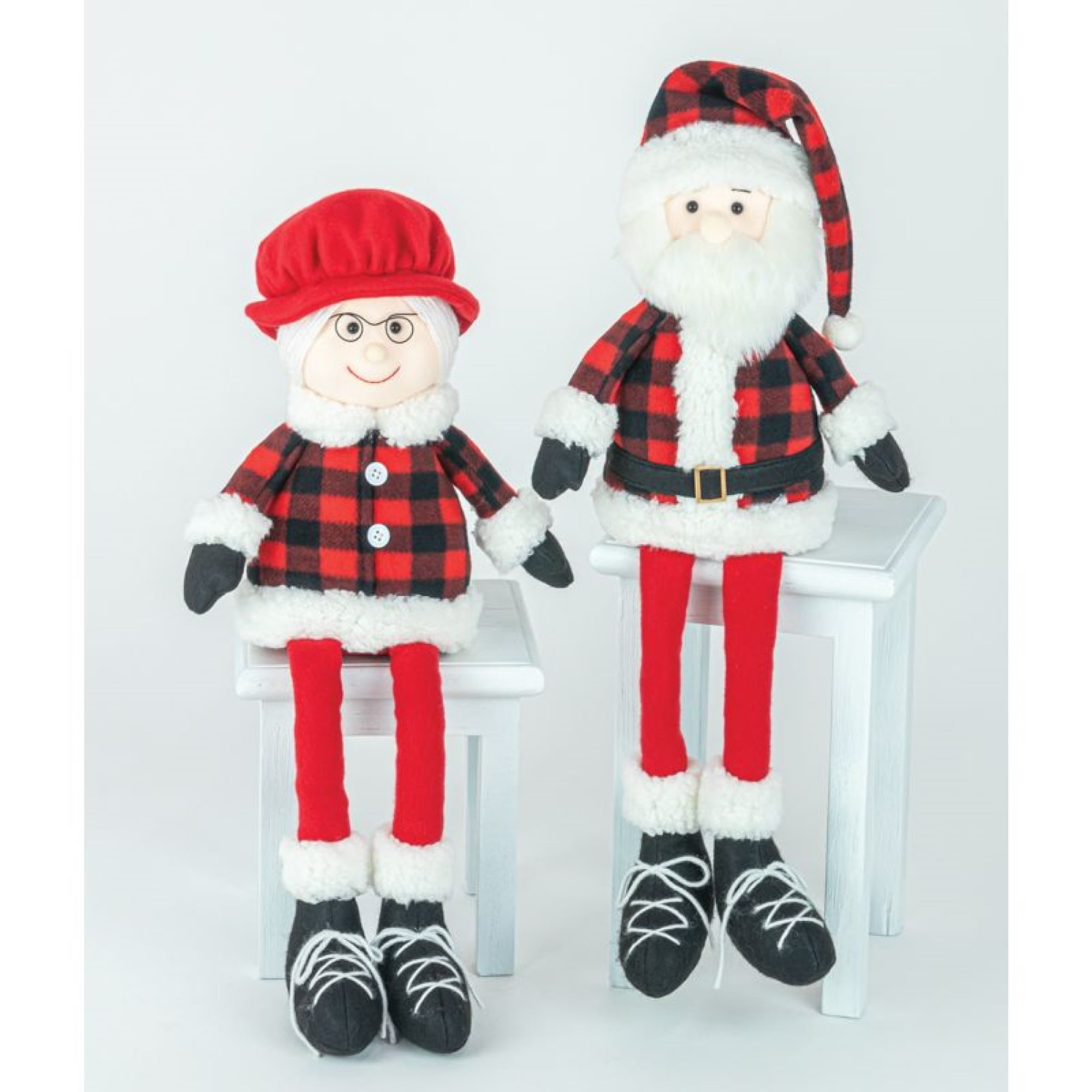 Santa and Mrs Claus Dangle Leg Set - Walmart.com
