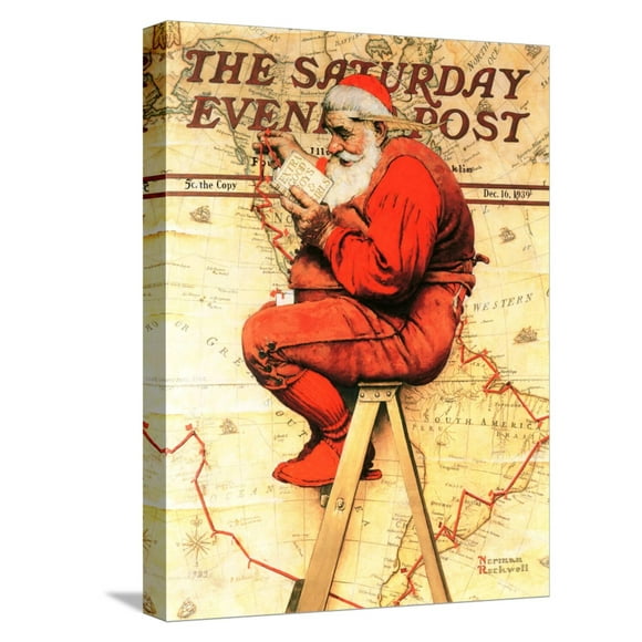 Norman Rockwell Santas