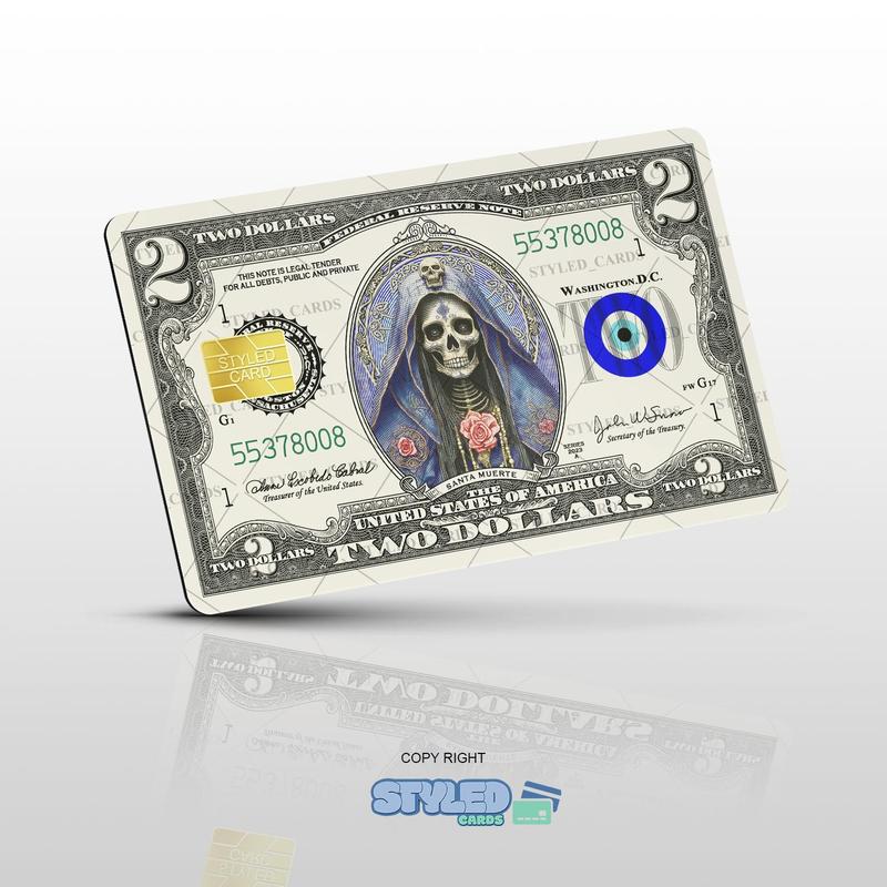 Santa muerte debit/credit card skins/sticker made with high quality ...