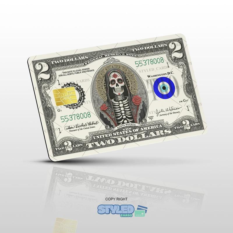 Santa muerte debit/credit card skins/sticker made with high quality ...