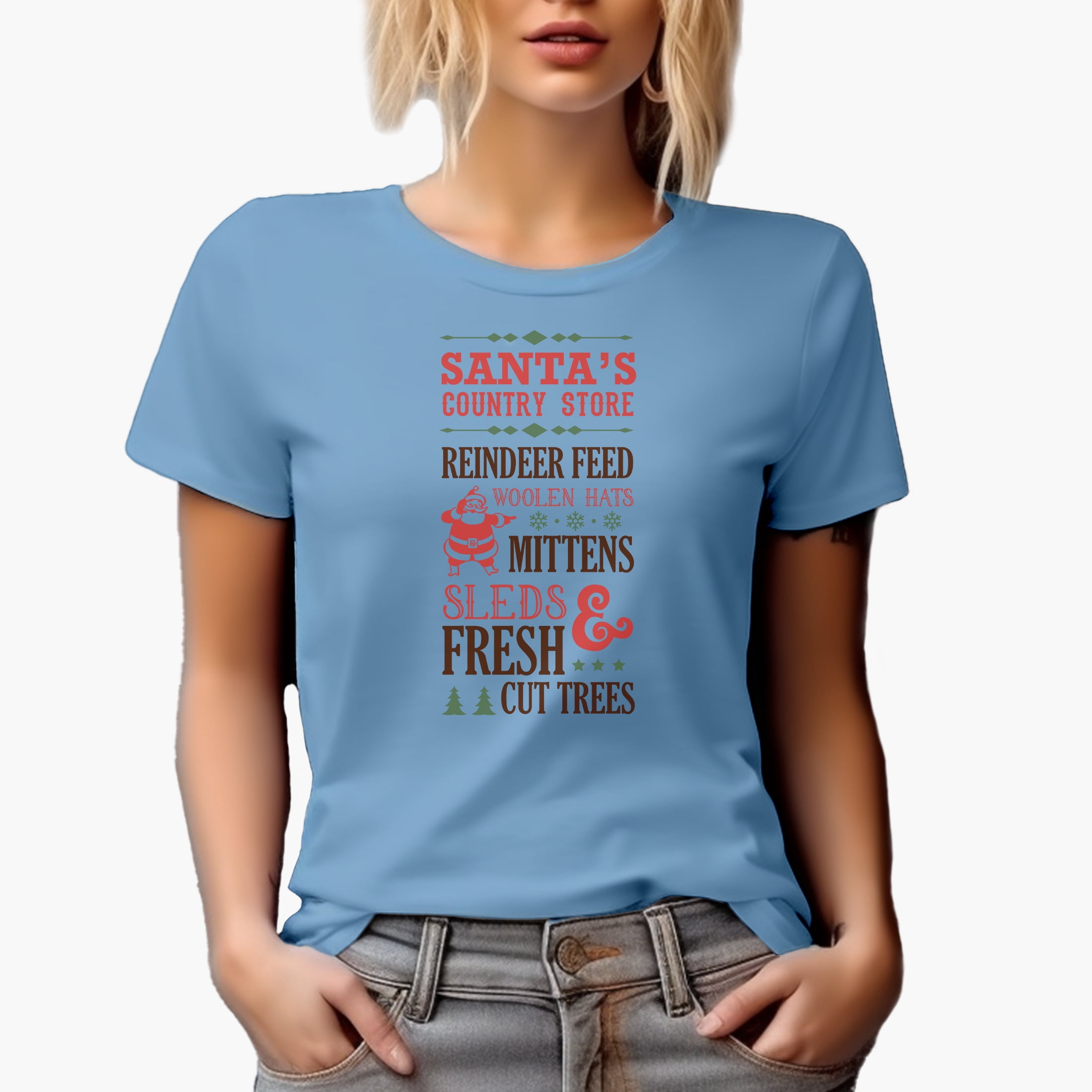 Santa's Country Store, Reindeer Feed, Woolen Hats, Christmas Shop Sign ...