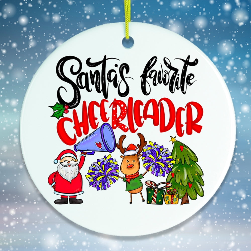 Santa’s Favorite Cheerleader Christmas Ornament - Walmart.com