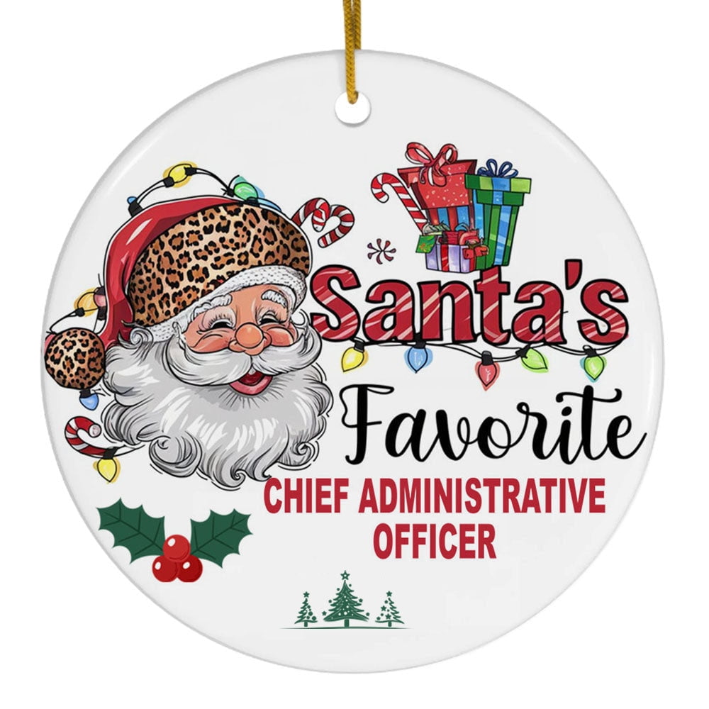 Santa’s Favorite Chief Administrative Officer Ornament Decoration 2025 ...