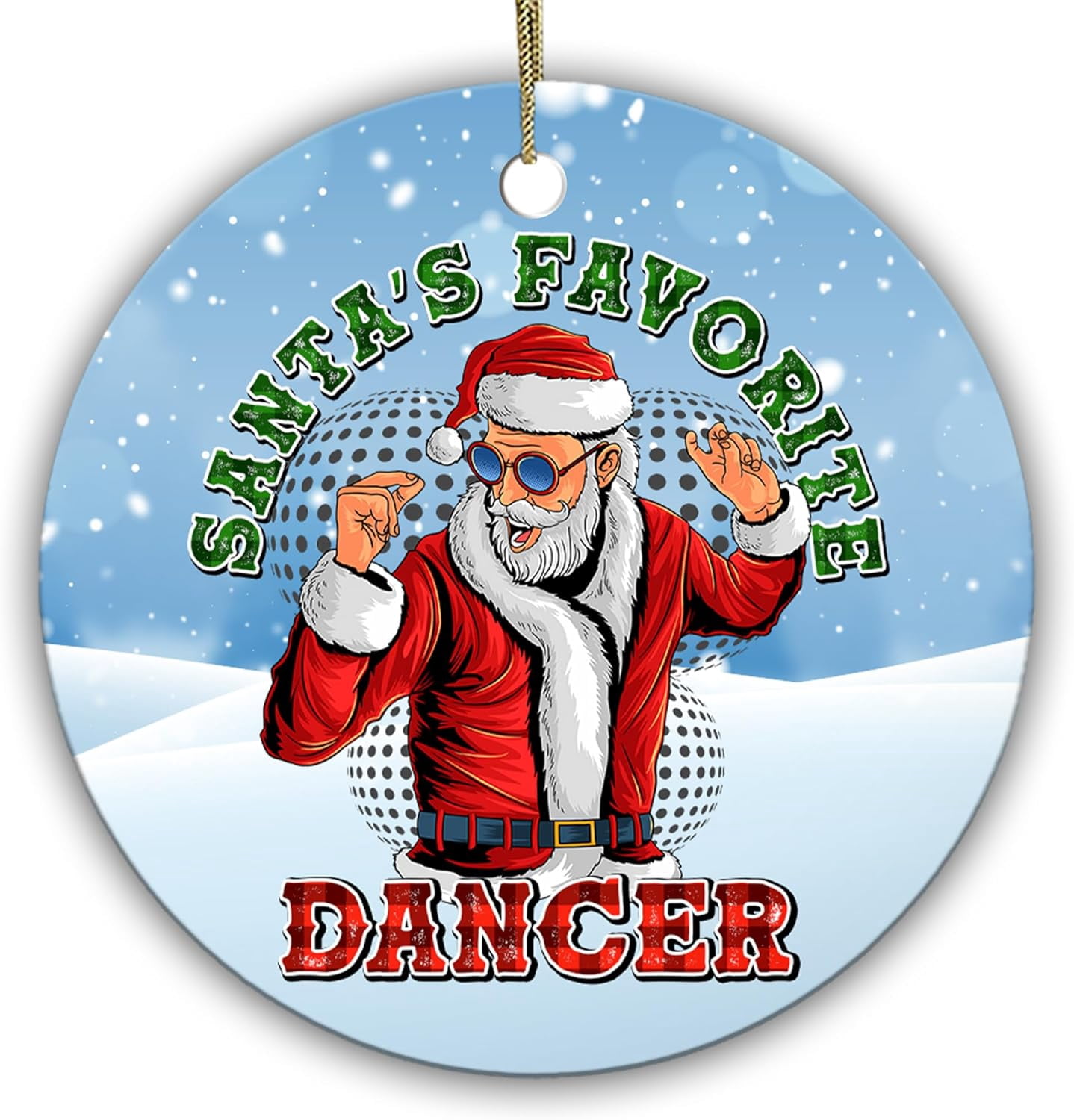 Santa’s Favorite Dancer Christmas Ornament 2025 – Funny Dance Teacher ...