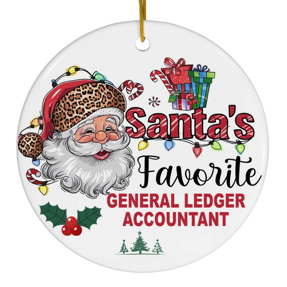 Santa’s Favorite General Ledger Accountant Ornament Decoration 2025 ...