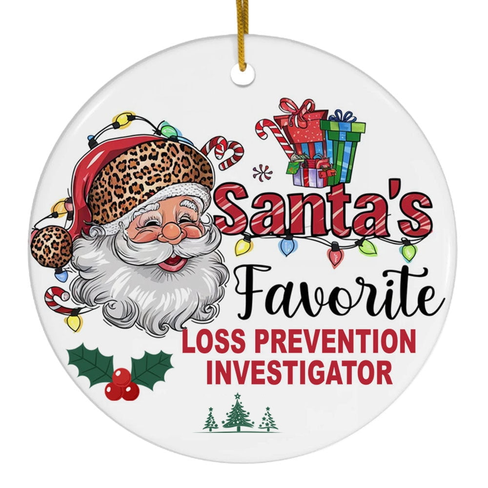 Santa’s Favorite Loss Prevention Investigator Ornament Decoration 2025 ...