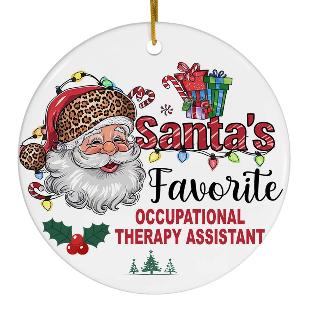 Santa’s Favorite Occupational Therapy Assistant Ornament Decoration ...