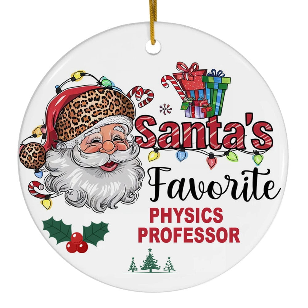 Santa’s Favorite Physics Professor Ornament Decoration 2025, Physics ...