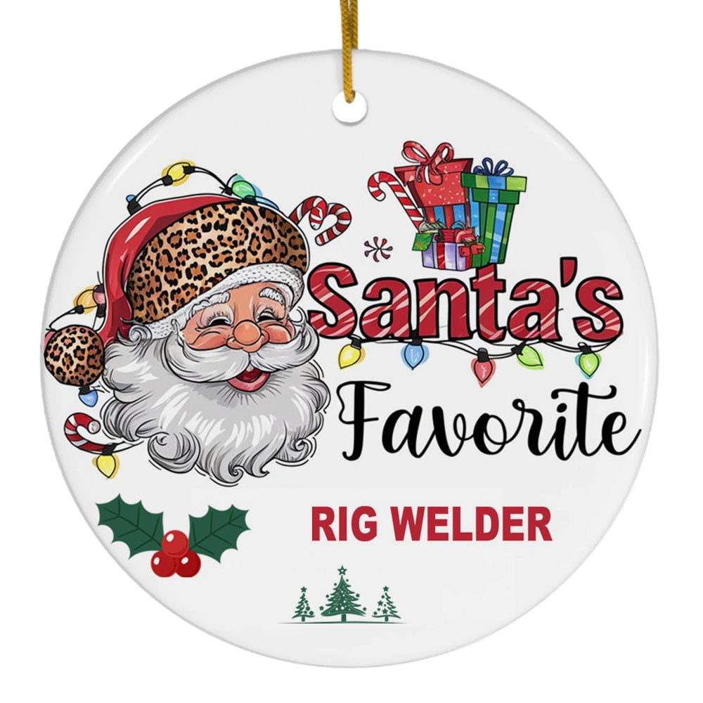 Santa’s Favorite Rig Welder Ornament Decoration 2025, Rig Welder ...