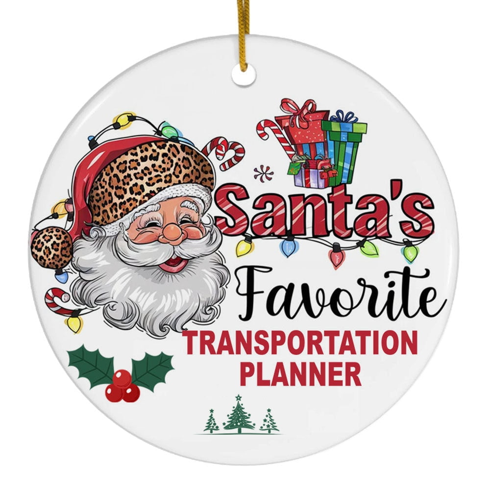 Santa’s Favorite Transportation Planner Ornament Decoration 2025 ...