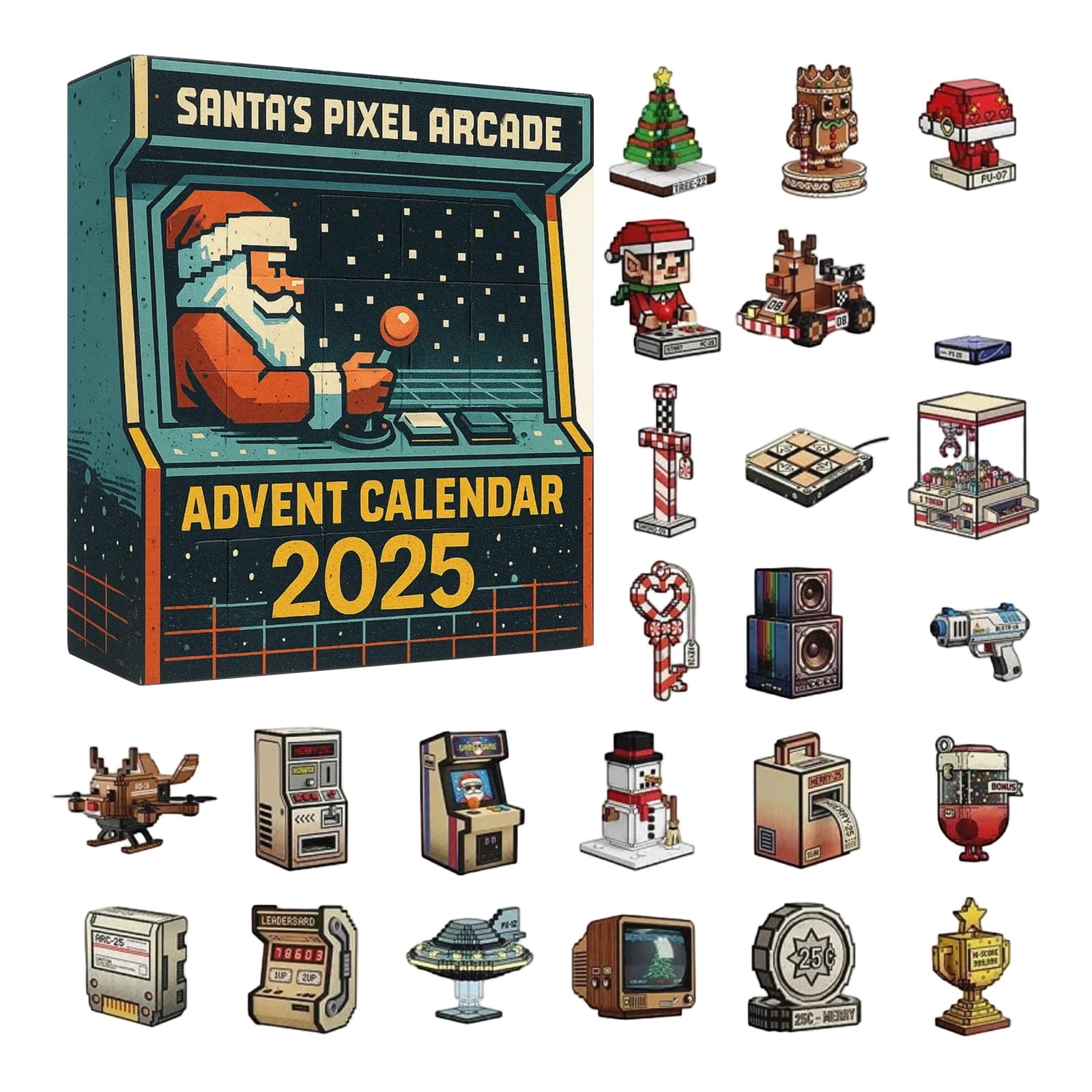 Santa’s Pixel Arcade Advent Calendar 2025, 24 Days Retro Gaming ...