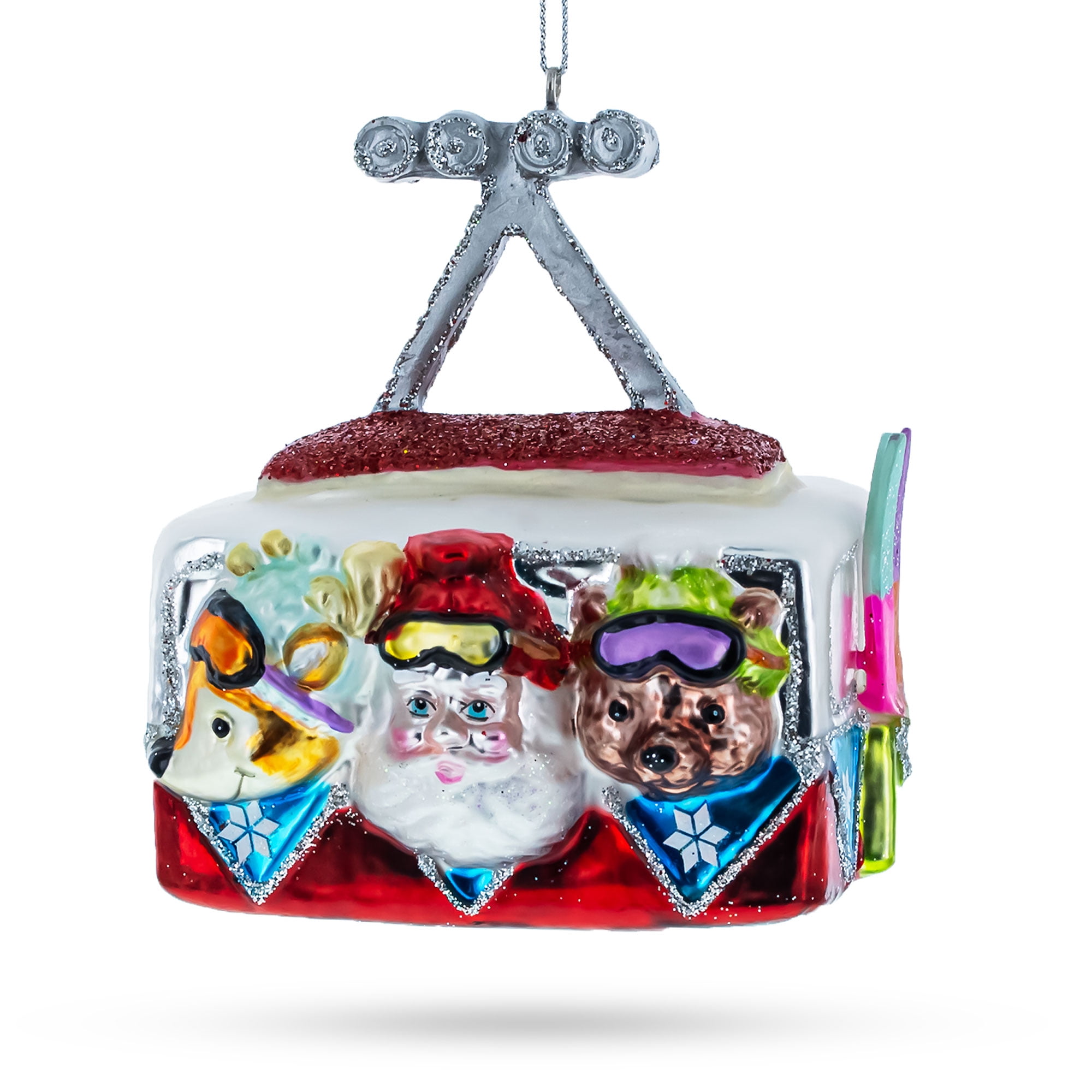 Santa's Skyward Adventure: Santa and Friends in a Gondola Lift - Blown ...