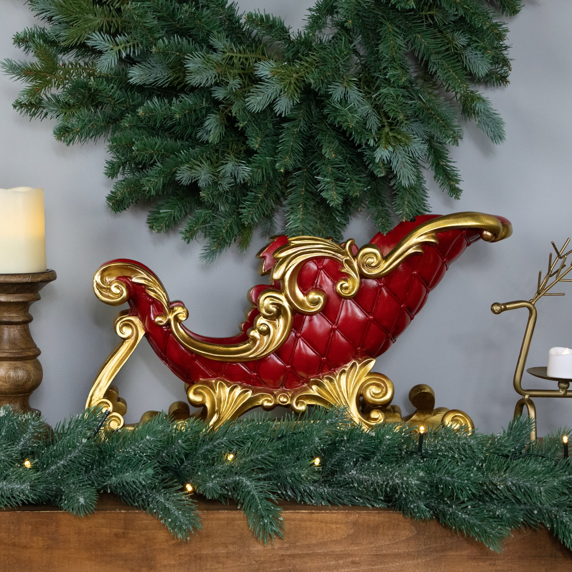 Northlight Santa's Sleigh Christmas Decoration - 19" - Walmart.com