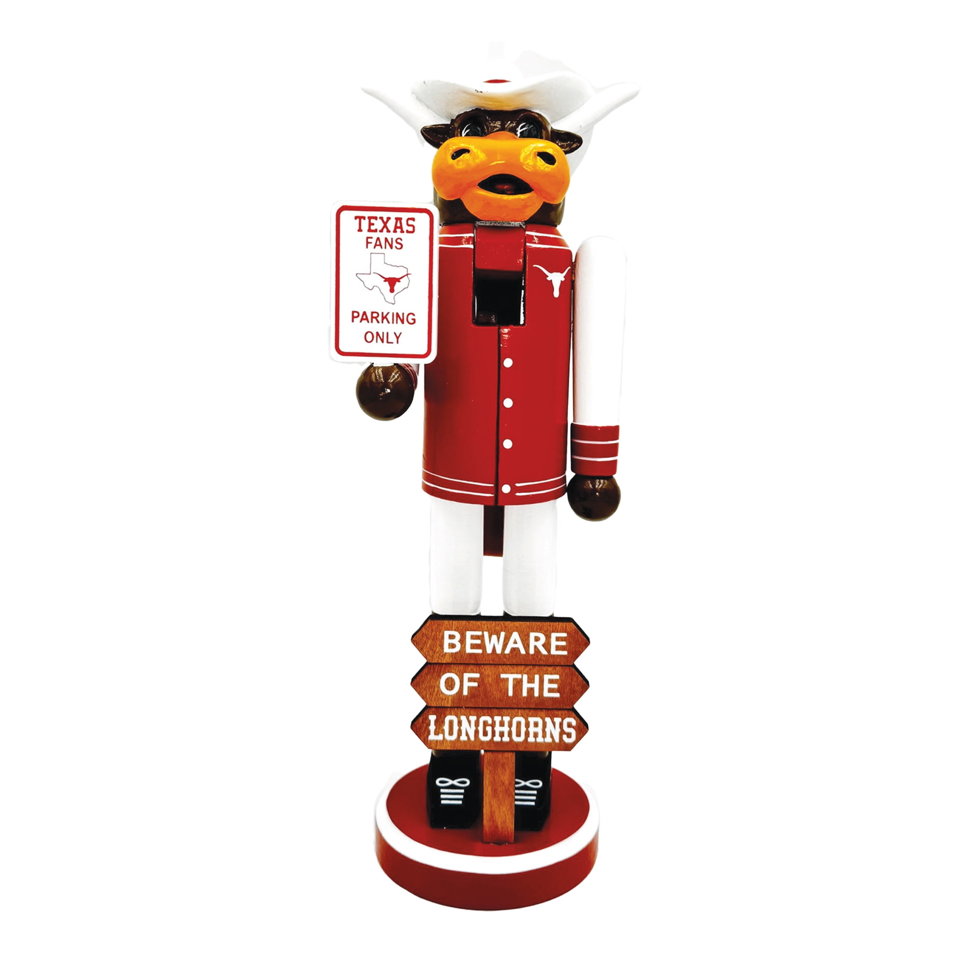 Texas Longhorns 12" Beware Nutcracker - Walmart.com
