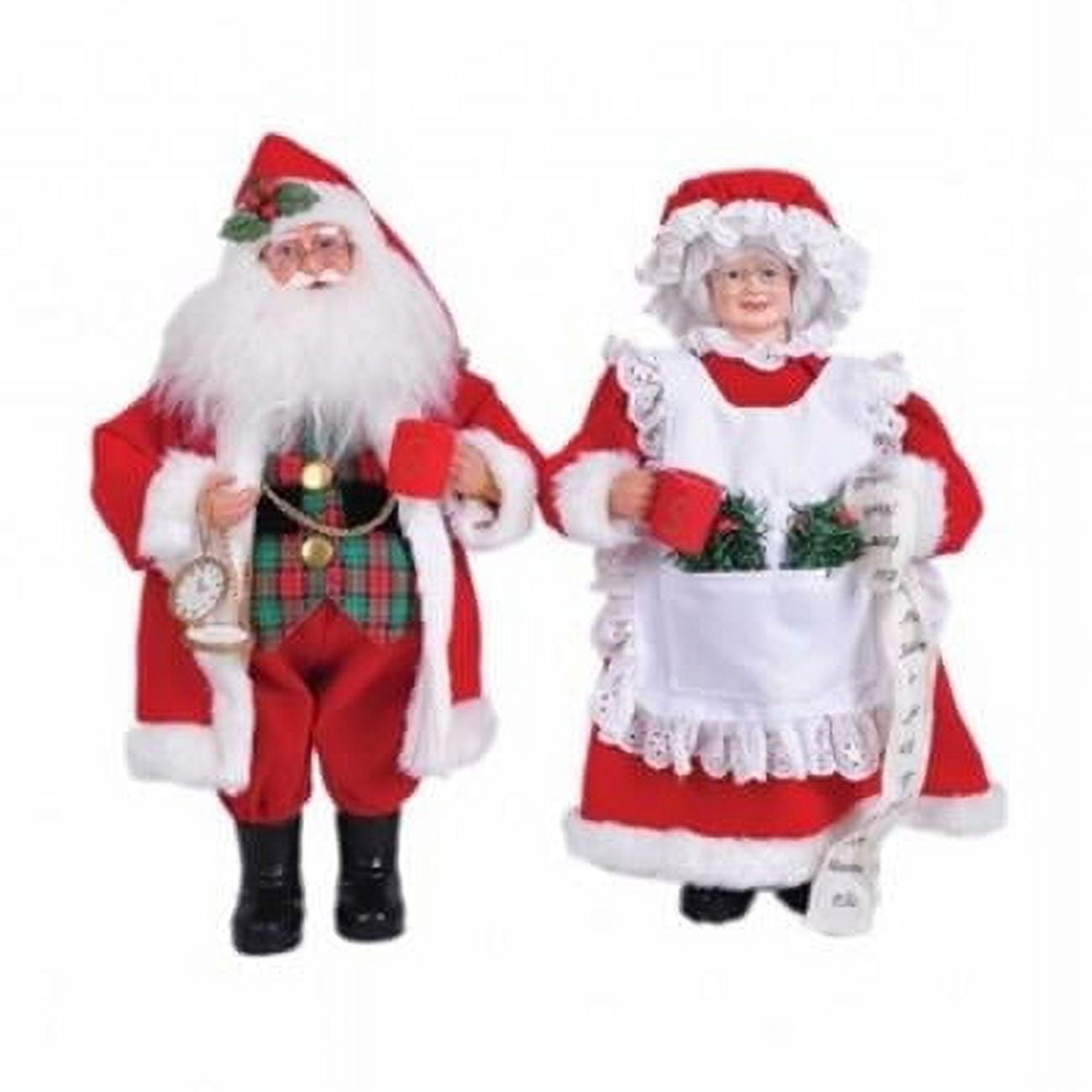 Santa's Workshop 15" Mr And Mrs Claus Set - Walmart.com