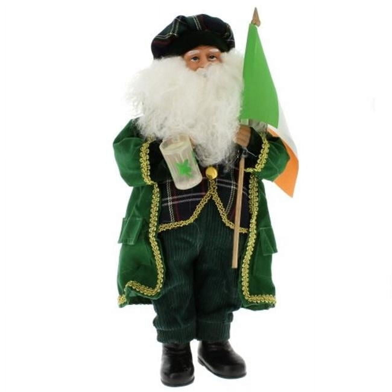 Santa's Workshop 9361 Irish Santa Figurine, 15" - Walmart.com