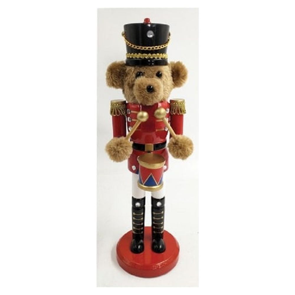 Santa's Workshop Teddy Bear Drummer Nutcracker 14" - 14 - Walmart.com
