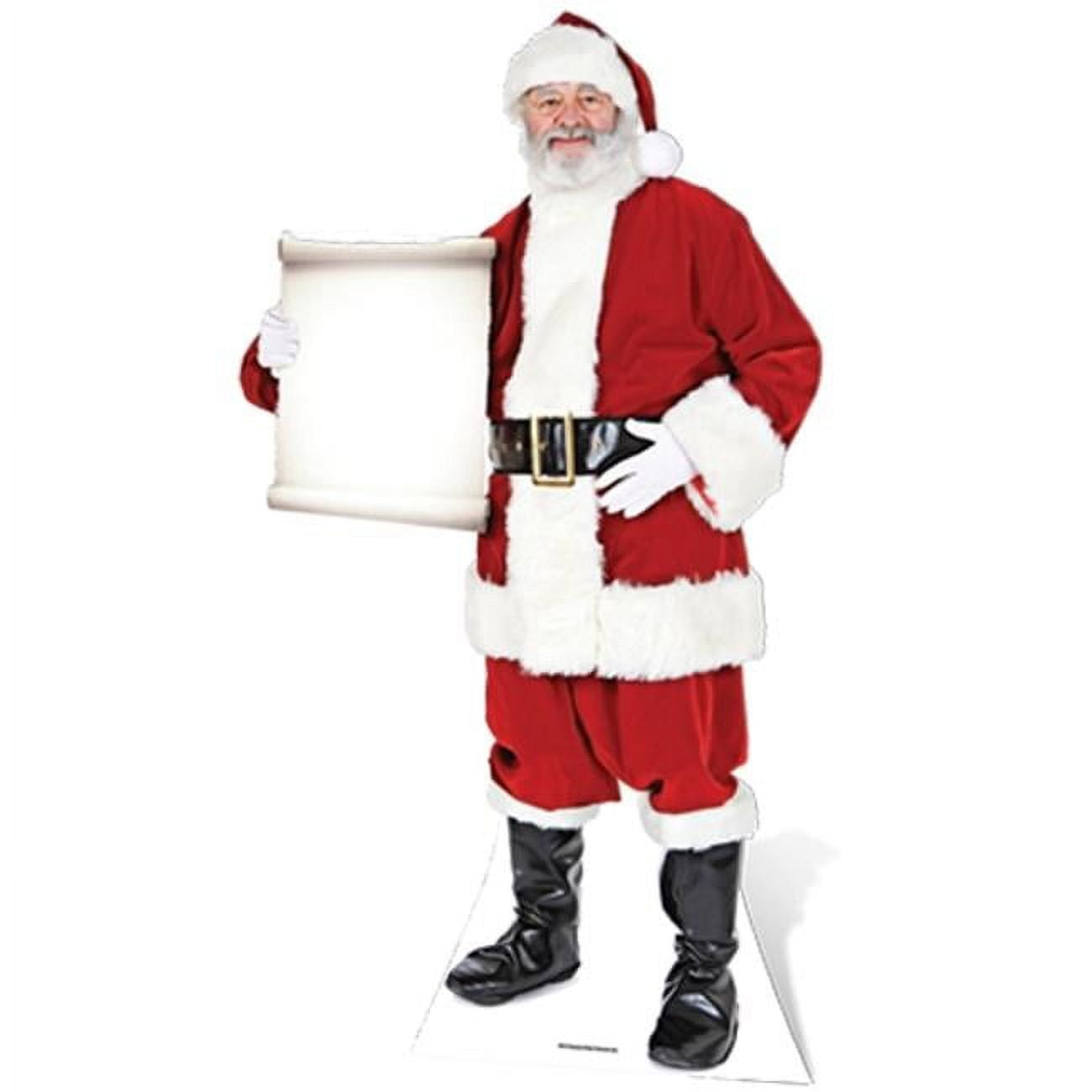 Santa with Small Sign Cardboard Cutout Cardboard Cutout - Walmart.com
