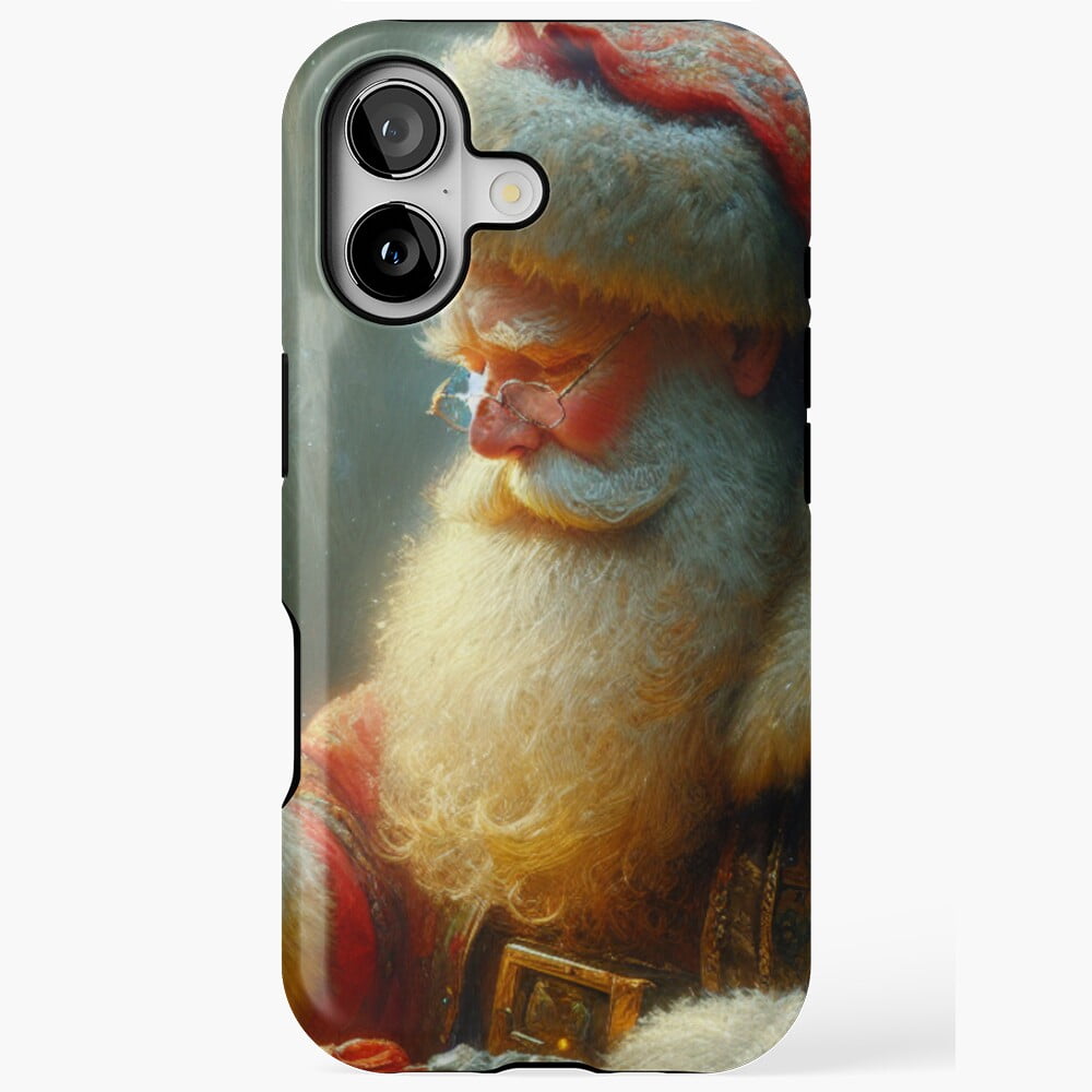 SantaClaus Christmas Gift Scene Festive Holiday for iPhone 17 to 11 Pro ...