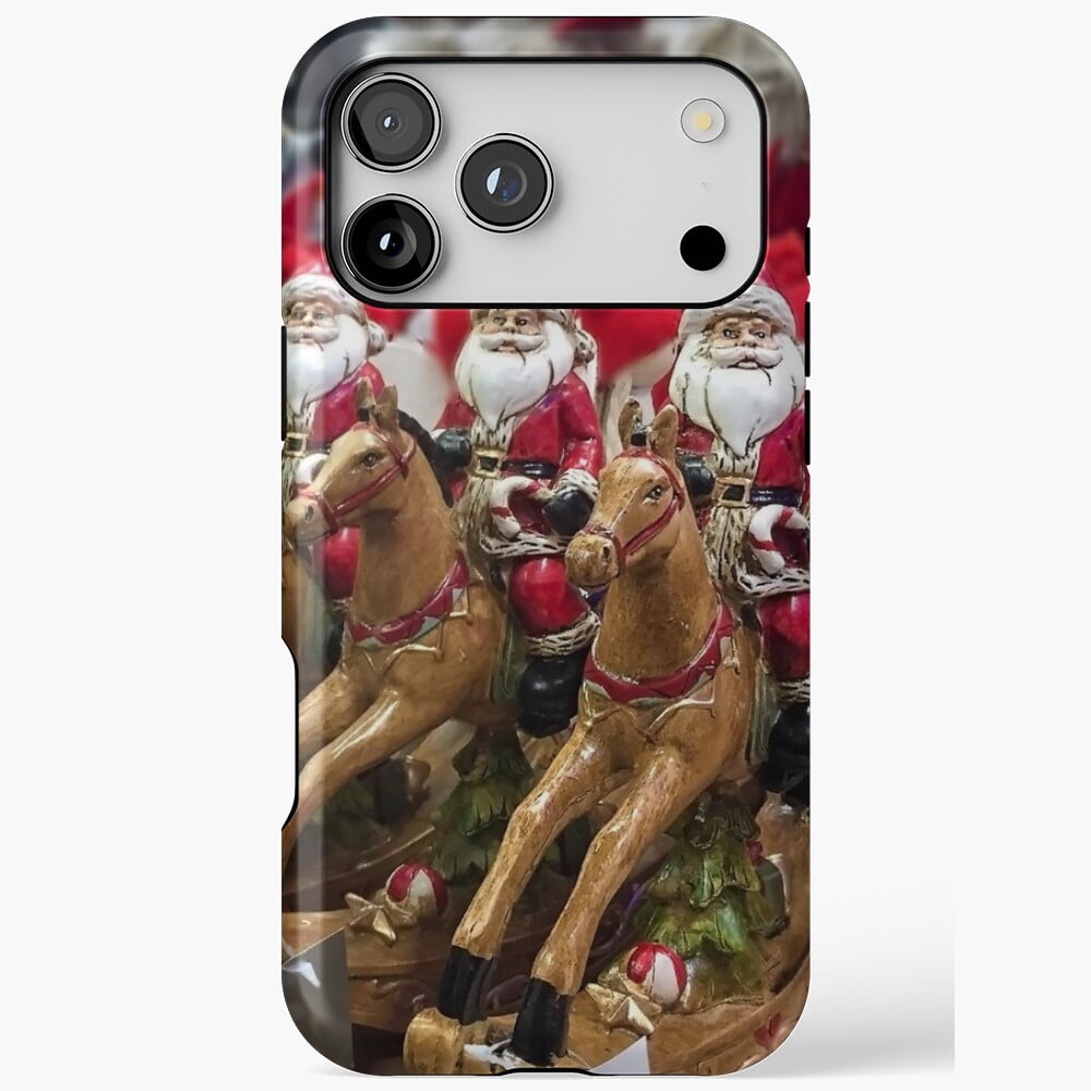 Santas In A Row Art iPhone Case 17 to 11 Pro Max - Walmart.com