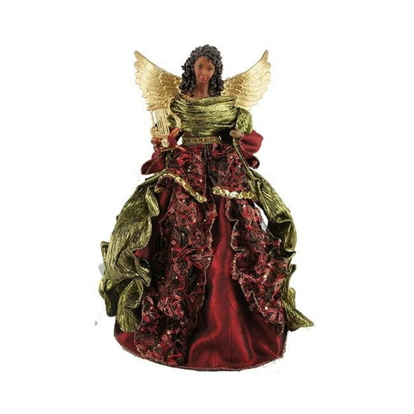 Black Christmas Tree Angel Topper