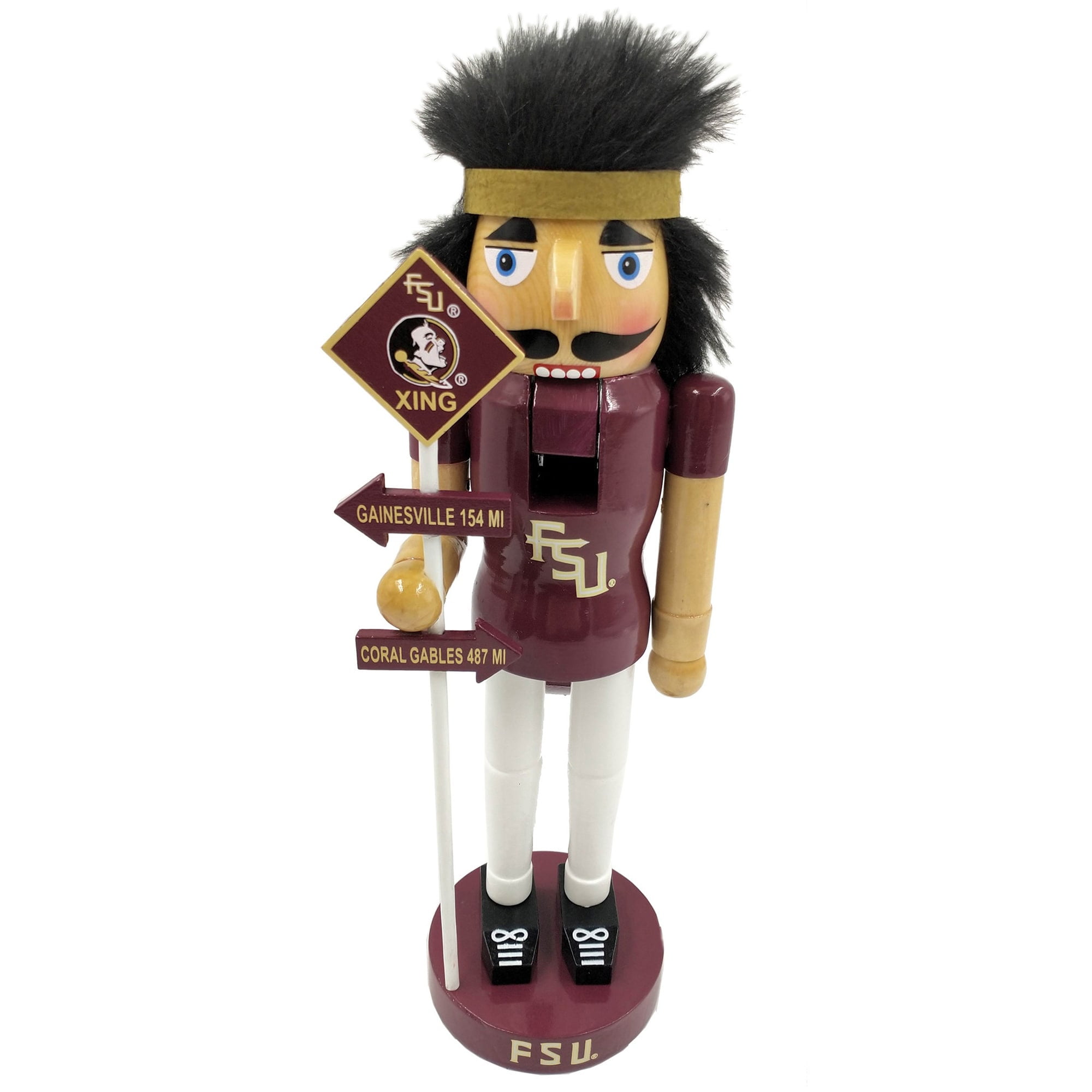 Garnet/Gold Florida State Seminoles 12'' Rivalry Nutcracker - Walmart.com