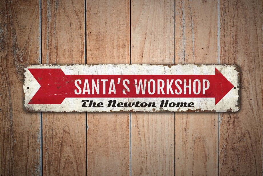 Santas Workshop Santa Workshop Santas Workshop Sign Santa Workshop ...
