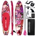Santasup 10ft Pink Inflatable Paddle Board with Non-Slip Deck, SUP ...