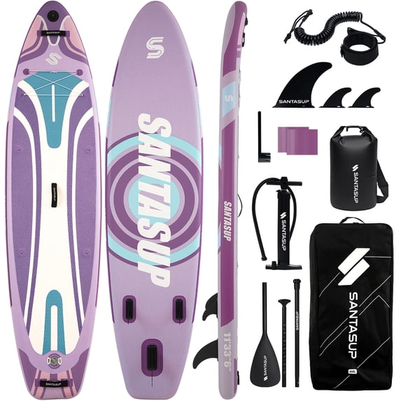 Santasup, Inflatable Stand Up Paddle Board, 11'x33', Purple - Walmart.com