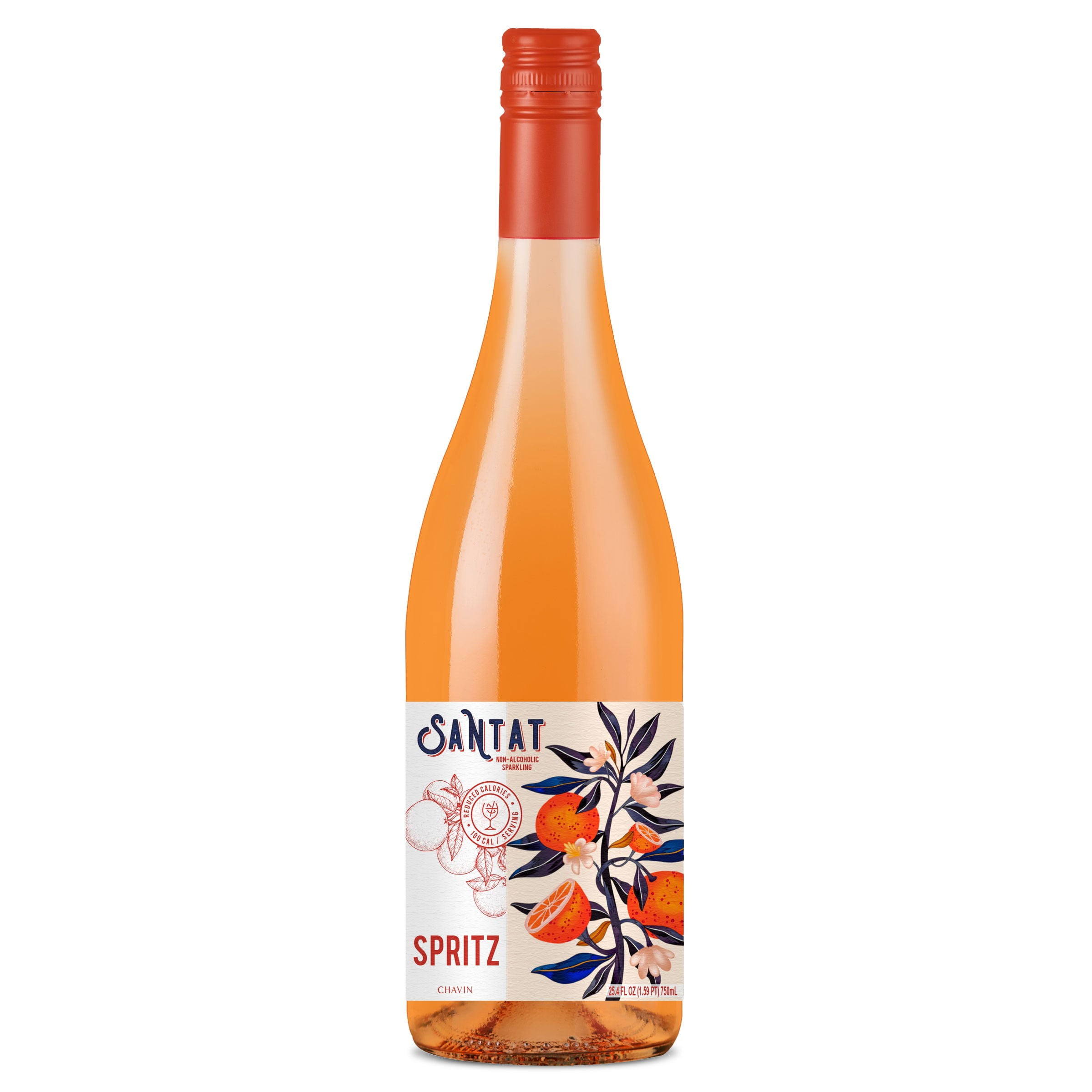Santat Spritz | Sparkling Orange Bitter Apéritif Inspired by The Mediterranean | 0% ABV Non ...