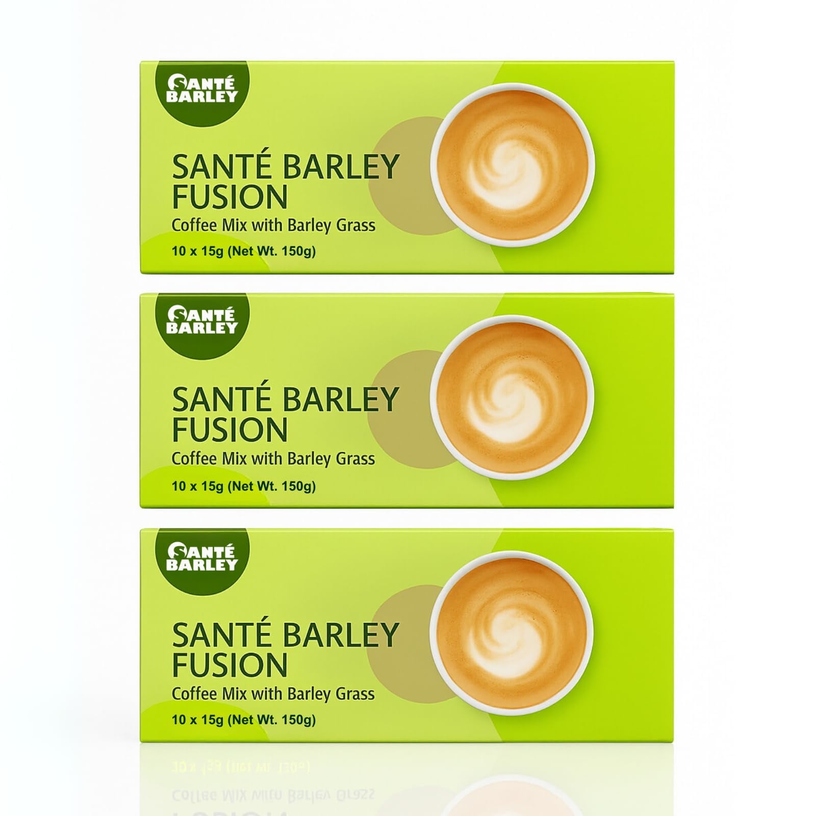 Sante Barley Fusion - Organic Young Barley and Coffee Blend - 10 ...