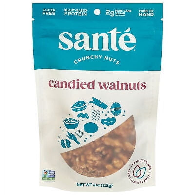 Sante Candied Walnuts 4 oz (Pack of 6) - Walmart.com