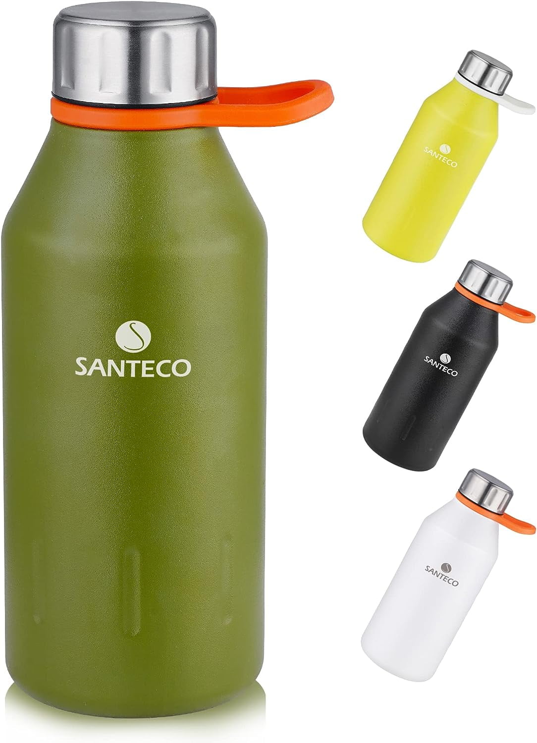 Santeco Stainless Steel Kola Water Bottle 12 fl oz, Green - Walmart.com